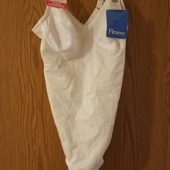 Flexees | Intimates & Sleepwear | Flexees One Piece 36 B White Nwt ...